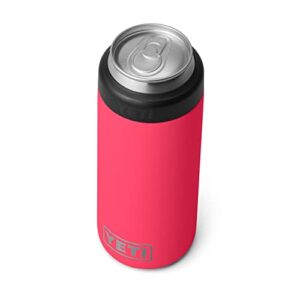 yeti rambler 12 oz. colster slim can insulator for the slim hard seltzer cans, bimini pink