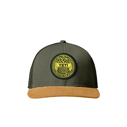 YETI Trapping License Trucker Hat, Highlands Olive/Gold