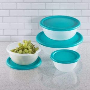 BOWL SET 8PC W/COVERS