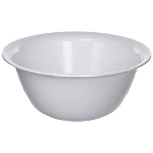 Sterilite Plastic Bowl 6 Qt. White Bulk 2 pack