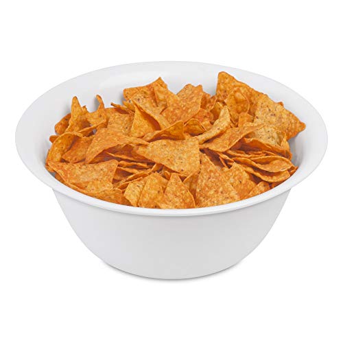 Sterilite Plastic Bowl 6 Qt. White Bulk 2 pack