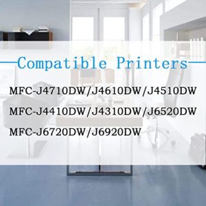 ColorPrint Compatible LC105 Ink Cartridge Replacement for Brother LC105 LC105C LC105M LC105Y LC107 Used for MFC-4610DW MFC-J4710DW MFC-J4310DW MFC-J4410DW MFC-J4510DW Printer (6-Pack, 2C, 2M, 2Y)