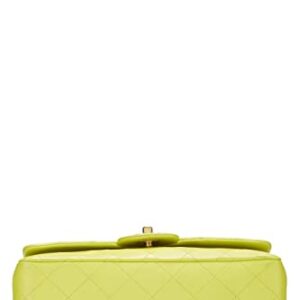 CHANEL, Pre-Loved Green Quilted Lambskin Classic Double Flap Small, Green