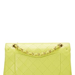 CHANEL, Pre-Loved Green Quilted Lambskin Classic Double Flap Small, Green