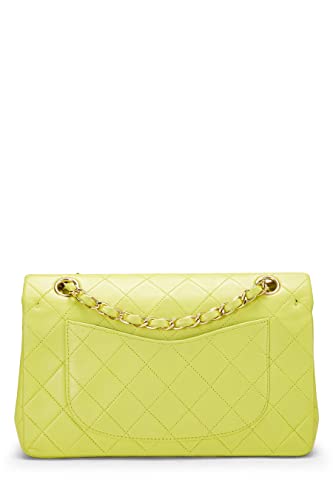 CHANEL, Pre-Loved Green Quilted Lambskin Classic Double Flap Small, Green