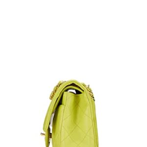 CHANEL, Pre-Loved Green Quilted Lambskin Classic Double Flap Small, Green