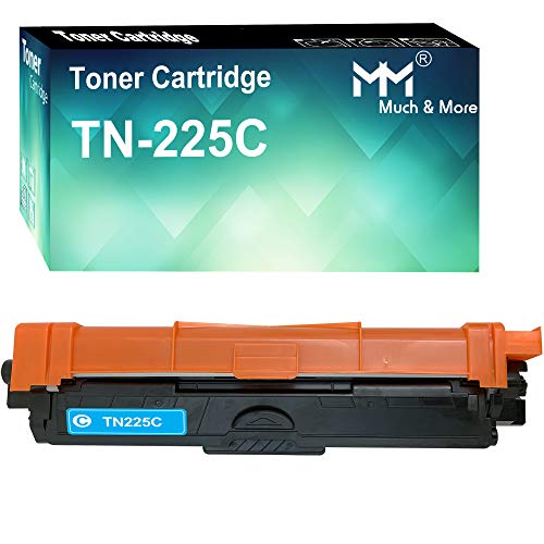 MM MUCH & MORE Compatible Toner Cartridge Replacement for Brother TN225 TN-225C TN-225 TN221 use with HL-L3140CW HL-L3150CDW HL-3170CDW MFC-9130CW MFC-9140CDN MFC-9330CDW MFC-9340CDW Printers (Cyan)