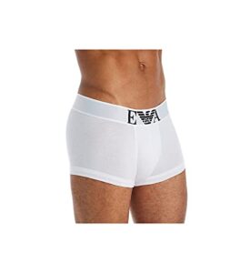 emporio armani men’s essentials stretch cotton trunk 110852 m white