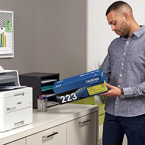 Brother Genuine TN223Y, Standard Yield Toner Cartridge, Replacement Yellow Toner, Page Yield Up to 1,300 Pages, TN223, Amazon Dash Replenishment Cartridge