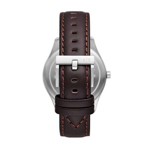 AX ARMANI EXCHANGE Men's Multifunction Brown Leather Watch (Model: AX1868)