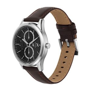 AX ARMANI EXCHANGE Men's Multifunction Brown Leather Watch (Model: AX1868)