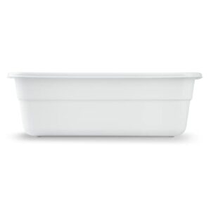 Sterilite 8 Quart Dishpan, White, 12-Pack,Classic White