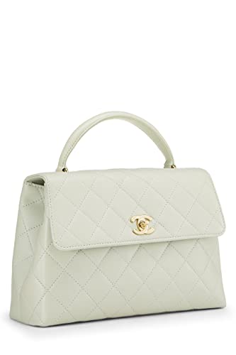 CHANEL, Pre-Loved Green Quilted Lambskin Kelly Small, Green