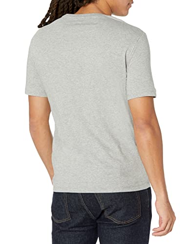 A|X ARMANI EXCHANGE Men's Shadow Logo Design Slim Fit T-Shirt, Bros Bc18 Light Grey, M