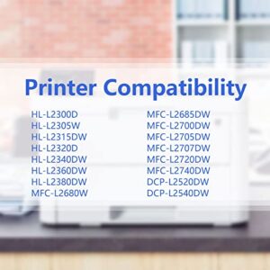 MANDBOY [𝐇𝐢𝐠𝐡 𝐂𝐚𝐩𝐚𝐜𝐢𝐭𝐲] TN630 Compatible TN-630 Toner Cartridge 1 Pack Black TN 630 Replacement for Brother HL-L2300D MFC-L2685DW DCP-L2520DW Printer Toner Cartridge