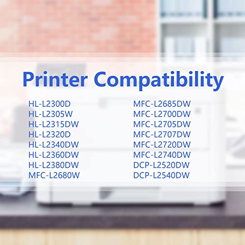 MANDBOY [𝐇𝐢𝐠𝐡 𝐂𝐚𝐩𝐚𝐜𝐢𝐭𝐲] TN630 Compatible TN-630 Toner Cartridge 1 Pack Black TN 630 Replacement for Brother HL-L2300D MFC-L2685DW DCP-L2520DW Printer Toner Cartridge