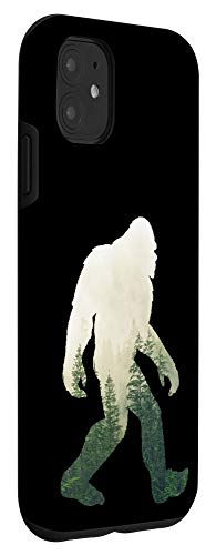 iPhone 11 Bigfoot Figure Sasquatch Yeti Nature Double Exposure Case