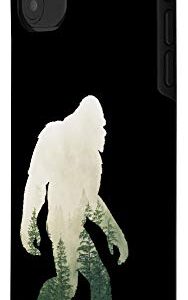 iPhone 11 Bigfoot Figure Sasquatch Yeti Nature Double Exposure Case