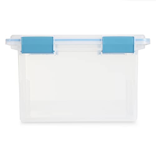 Sterilite 19334304 18.5 " X 14.88" X 11.13" 32 Quart Clear Gasket Box