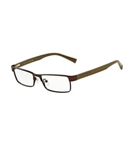 eyeglasses armani exchange ax 1009 6052 satin coffee/clear lens