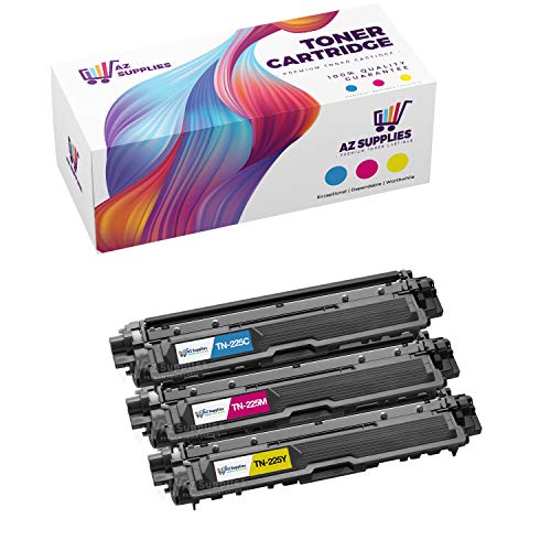 AZ Compatible Toner Cartridge Replacement for Brother TN-225Y TN-225C TN-225M use in HL-3140CW HL-3150CDN HL-3170CDW HL-3180CDW MFC-9130CW MFC-9330CDW (Yellow, Cyan, Magenta, 3-Pack)