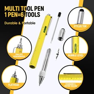 BIIB Gifts for Men, Multitool Pen, Tools Gadgets for Men, Fathers Gifts Unique Gifts for Dad, Birthday Gifts for Men Who Have Everything, Husband, Grandpa, Boyfriend, Him, DIY Handyman