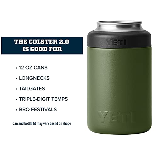 YETI Rambler 12 oz. Colster Can Insulator for Standard Size Cans, Highlands Olive