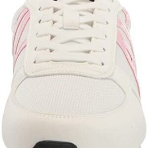 A|X ARMANI EXCHANGE Women's AX Rio Logo Sneakers, Opt. White + Lilac, 8