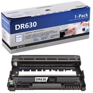 mandboy compatible replacement for brother dr-630 dr630 drum unit (black), work with brother hl-l2300d mfc-l2680w dcp-l2540dw printer drum, 1-pack