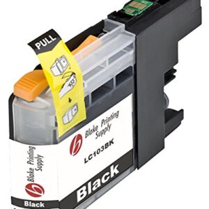 Blake Printing Supply Compatible Ink Cartridge Replacement for Brother LC101, LC103 (Black, 6-Pack)