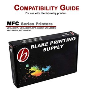 Blake Printing Supply Compatible Ink Cartridge Replacement for Brother LC101, LC103 (Black, 6-Pack)