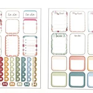 Pen+Gear planner refill 4 sticker sheets calendar to do list 146 stickers