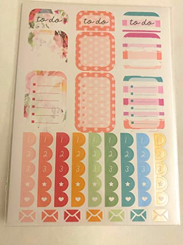 Pen+Gear planner refill 4 sticker sheets calendar to do list 146 stickers