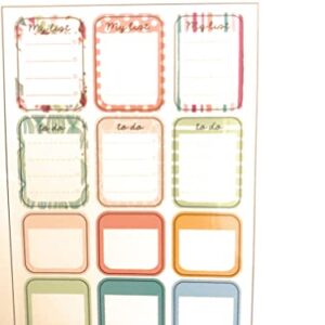 Pen+Gear planner refill 4 sticker sheets calendar to do list 146 stickers