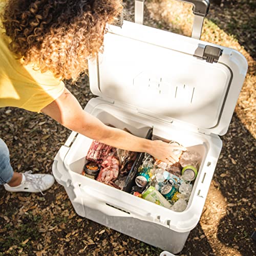 YETI Roadie 60 Wheeled Cooler with Retractable Periscope Handle, White