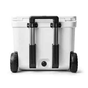 YETI Roadie 60 Wheeled Cooler with Retractable Periscope Handle, White