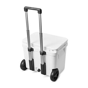 YETI Roadie 60 Wheeled Cooler with Retractable Periscope Handle, White