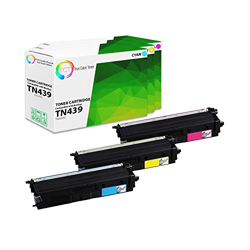 TCT Premium Compatible Toner Cartridge Replacement for Brother TN439 TN-439 Ultra High Yield Works with Brother HL-L8360CDW L8360CDWT, MFC-L8900CDW L9570CDW Printers (Cyan, Magenta, Yellow) - 3 Pack