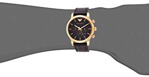 Emporio Armani Men's AR1917 Dress Black Leather Watch