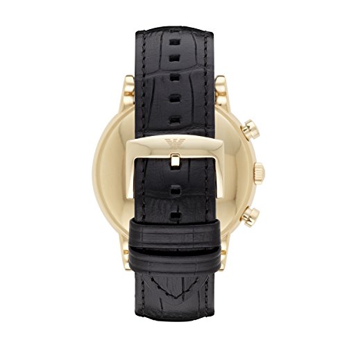 Emporio Armani Men's AR1917 Dress Black Leather Watch