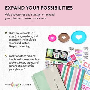 me & my BIG ideas Metal Expander Discs, Rose Gold - The Happy Planner Scrapbooking Supplies - Add Extra Pages, Notes & Artwork - Create More Space for Notebooks, Planners & Journals - Expander Size