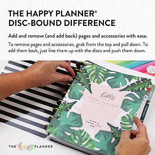 me & my BIG ideas Metal Expander Discs, Rose Gold - The Happy Planner Scrapbooking Supplies - Add Extra Pages, Notes & Artwork - Create More Space for Notebooks, Planners & Journals - Expander Size