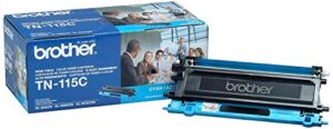 brother tn115c high-yield toner cartridge, cyan – in retail packaging