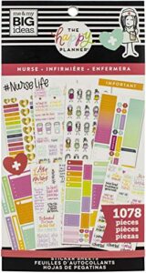 me & my big ideas happy planner stckrs, nurse, 1078/pkg