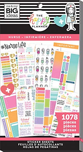 ME & MY BIG IDEAS Happy Planner STCKRS, Nurse, 1078/Pkg