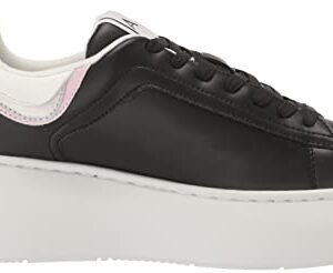 A|X ARMANI EXCHANGE Women's Super Platform Sneakers, Black, 9