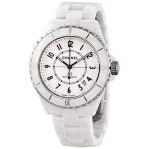 chanel j12 automatic crystal white dial ladies watch h5700