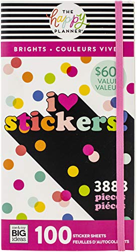 ME & MY BIG IDEAS Happy Planner STCKRS, Brights, 3888/Pkg