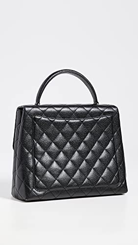 CHANEL Women's Pre-Loved Jumbo Kelly Flap, Caviar, Black, One Size