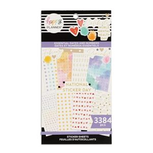 happy planner sticker value pack 30/sheets-essential dates and numbers